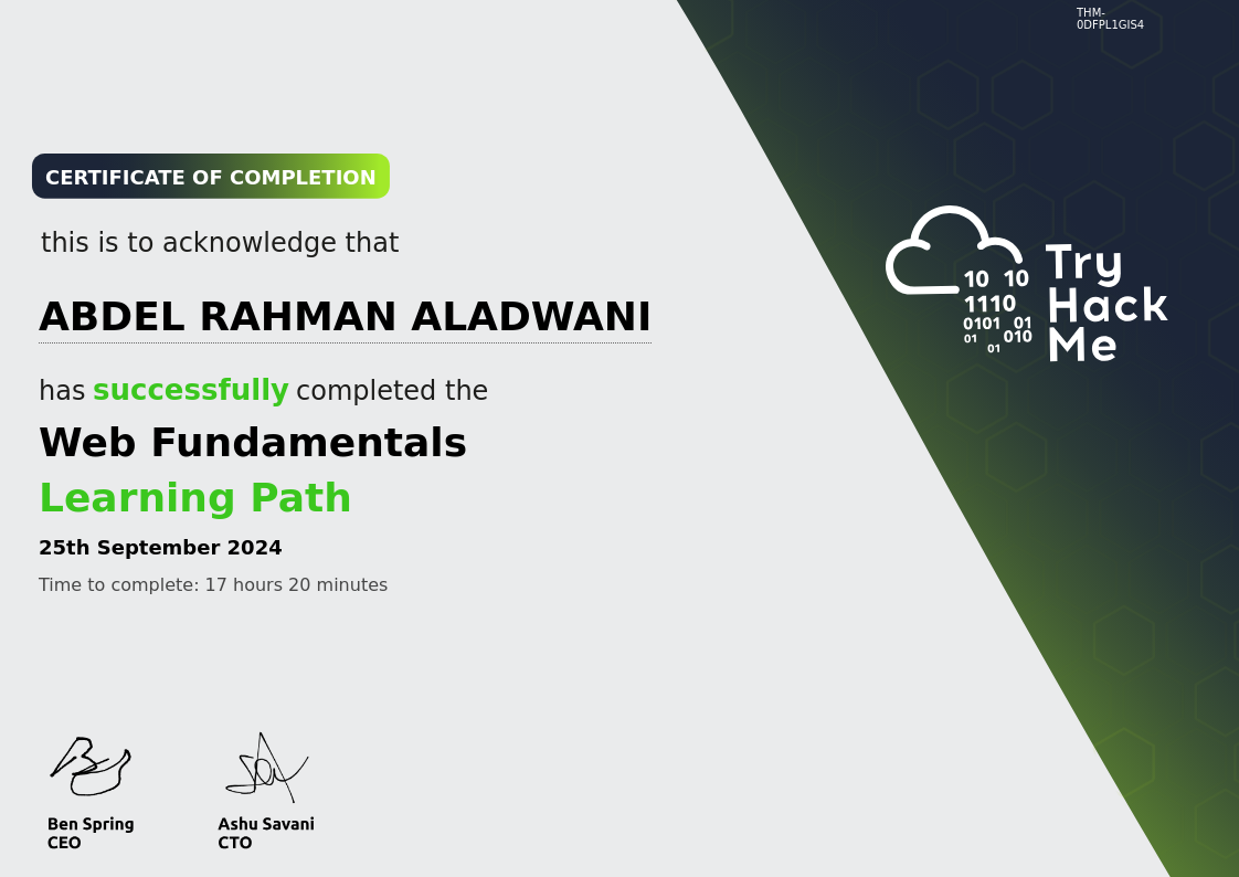 ‏ABDELRAHMAN ALADWANI‏ - ‏B.Sc in Digital Forensics | CCNA | DFE | Web CTF Player | Top 1 ...