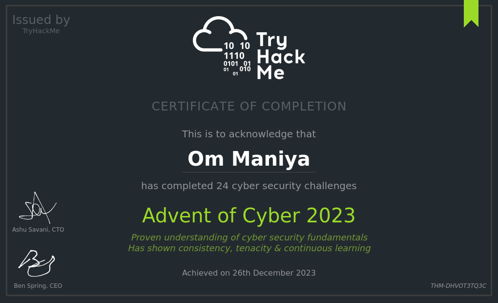 Om Maniya - Computer Engineering '21-25 | Problem Solver | Full-Stack Developer | Cybersecurity ...