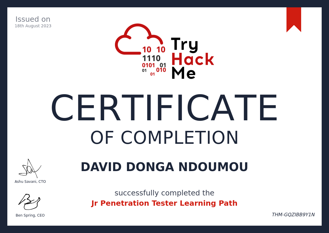 ‏David DONGA NDOUMOU 💻‏ - ‏Ingénieur Systèmes d’informations ...