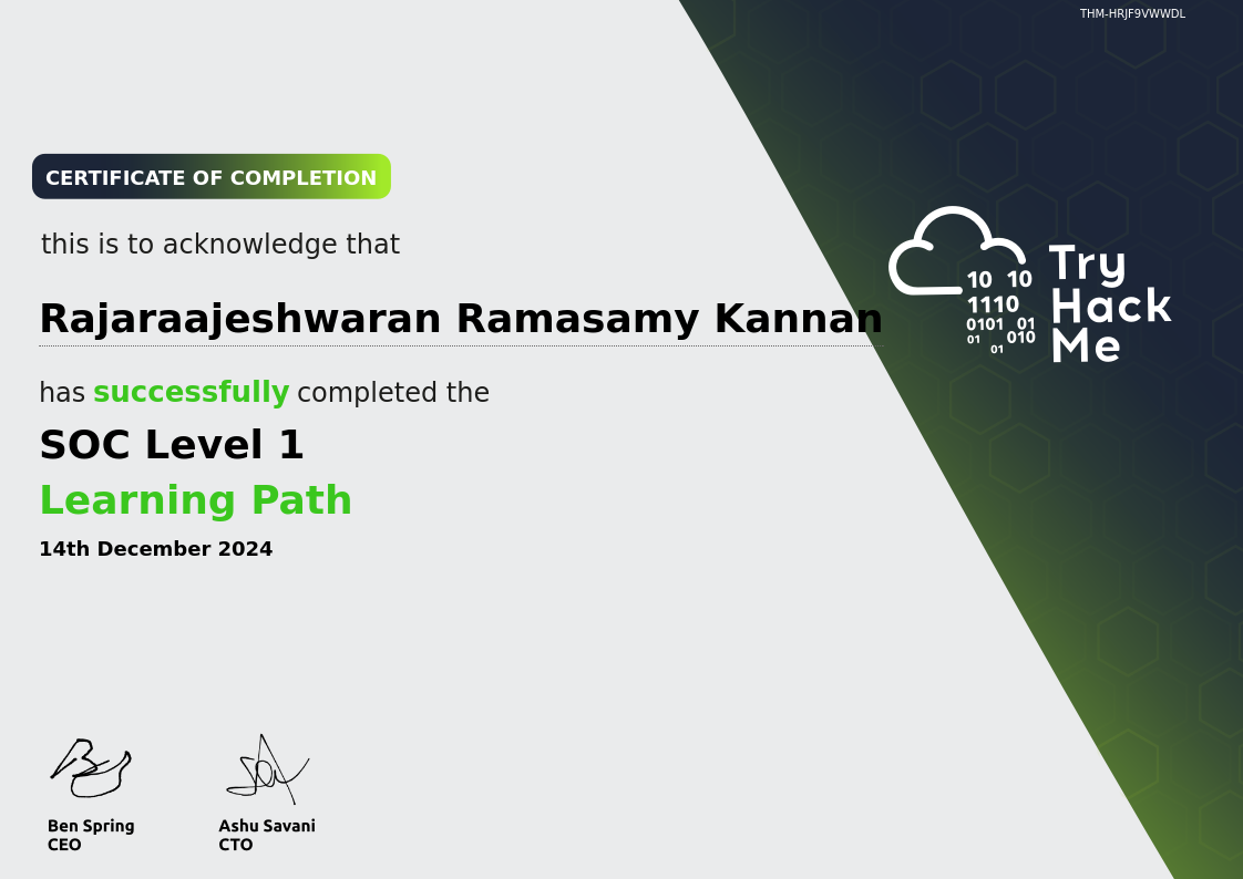 Rajaraajeshwaran Ramasamy Kannan - Actively Seeking Full-Time ...