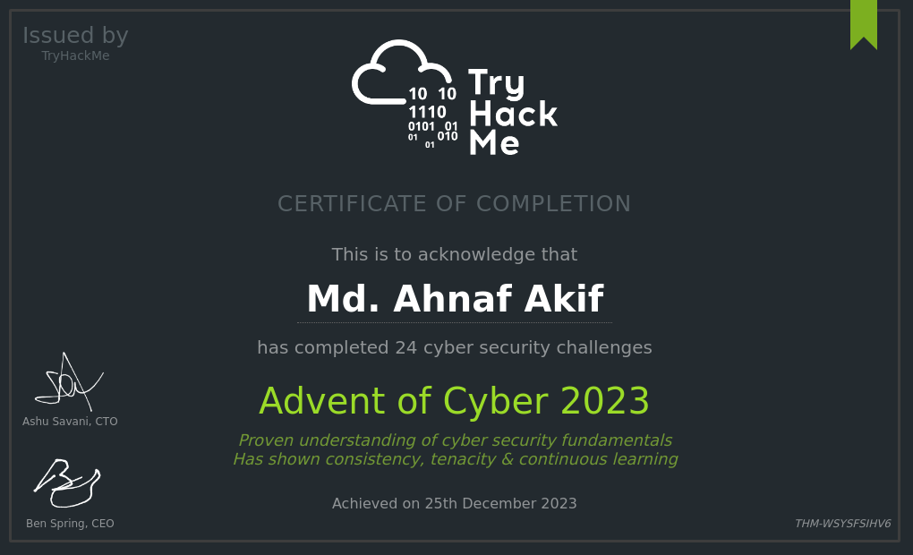 Md. Ahnaf Akif - | Certified in Cybersecurity (CC) | CSE Graduate ...
