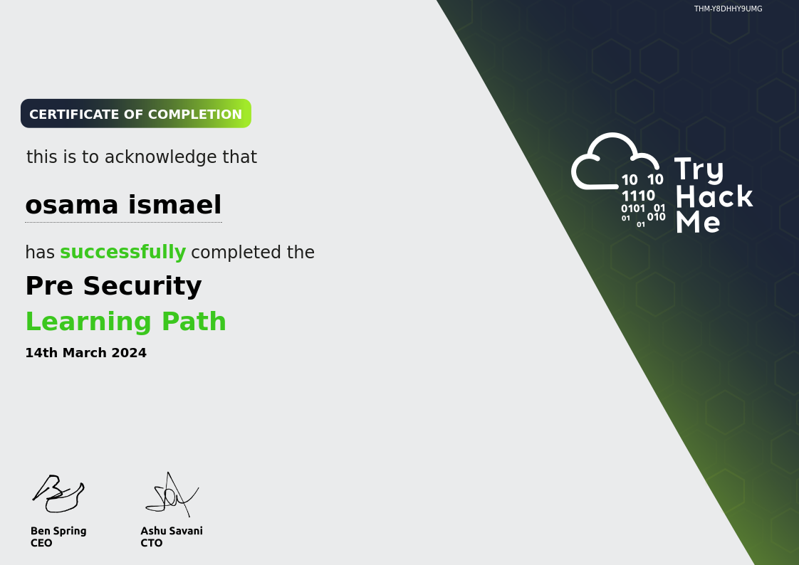‏Osama Ismail‏ - ‏Security+ | AZ-900 | IBM security analyst | Google cybersecurity | SIEM ...