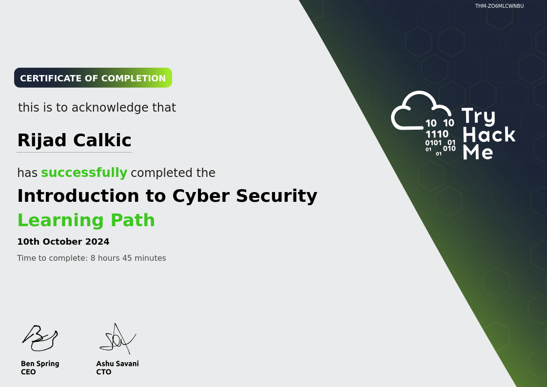 Rijad Calkic - Student Network Technician | LinkedIn